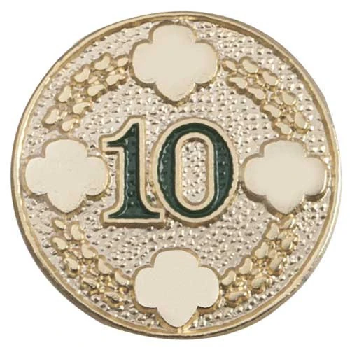 Girl Scout 10 Year Pin | Girl Scout Wiki | Fandom