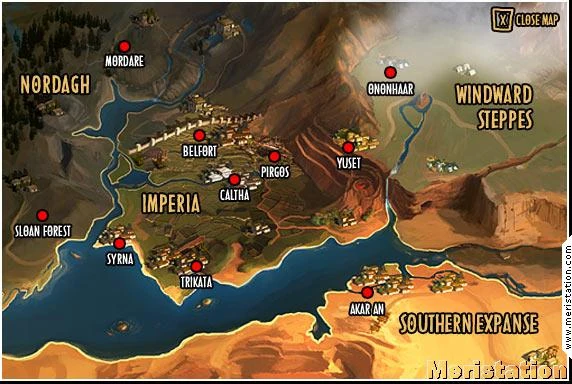 Regions of Gladius | Gladius Wiki | Fandom