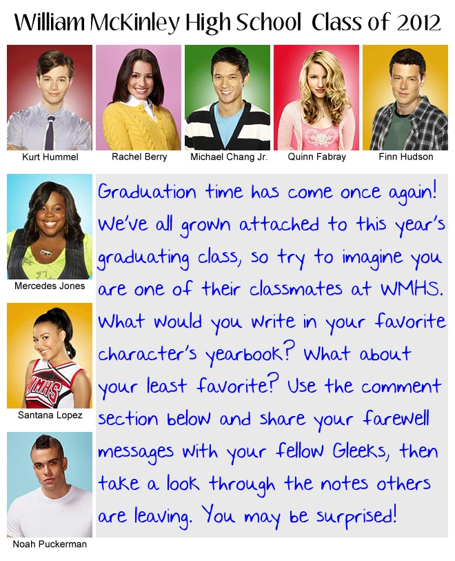 User blog:XD1/Sign the Yearbook | Glee Wiki | Fandom