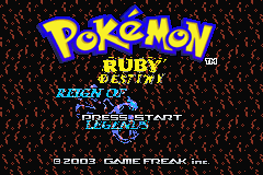 Pokémon Ruby Destiny: Reign of Legends | Wiki Glichdex | Fandom