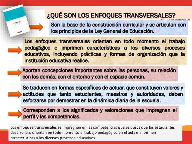 Principio de Transversalidad en el planeamiento curricular ...