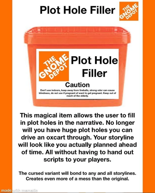 Plot Hole Filler | GnomeDepot Wiki | Fandom