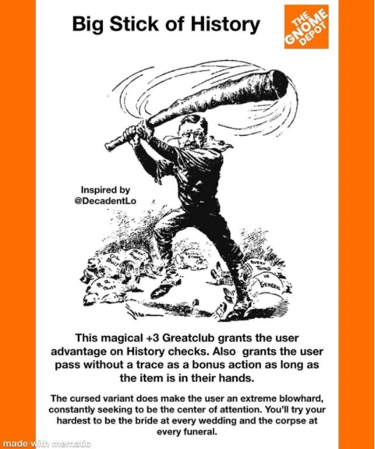 Big Stick of History | GnomeDepot Wiki | Fandom