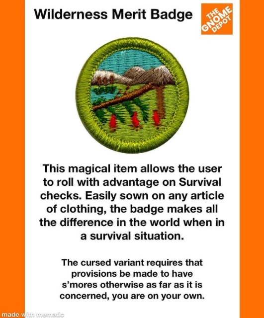 Wilderness Merit Badge | GnomeDepot Wiki | Fandom