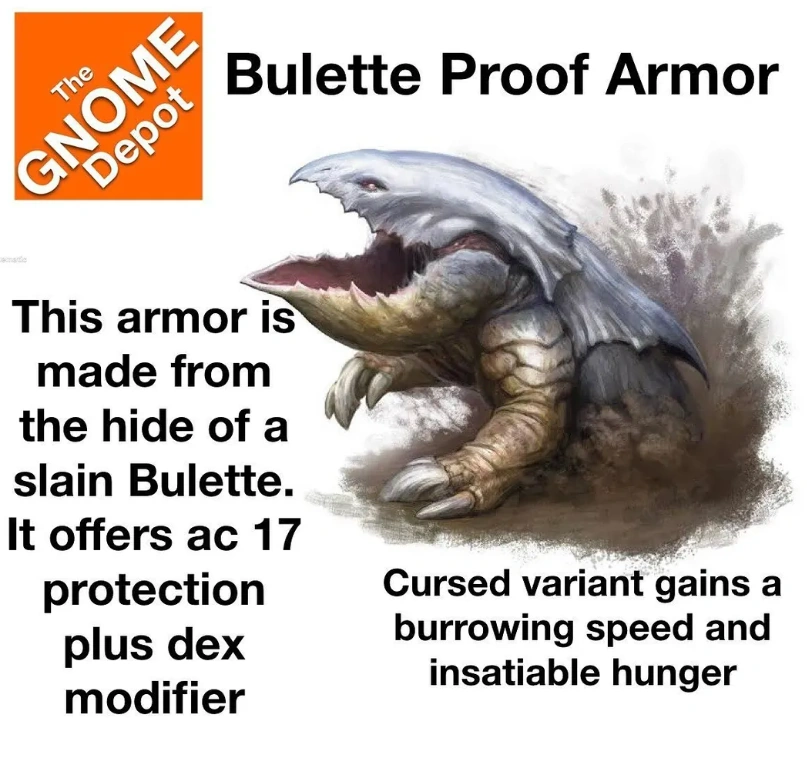 Bulette Proof Armor | GnomeDepot Wiki | Fandom