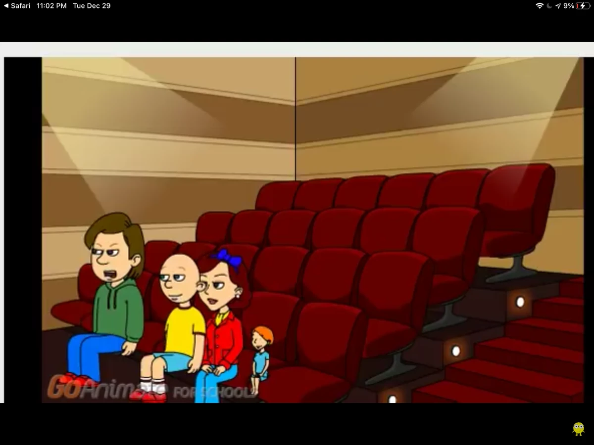 Caillou misbehaving on the way to see the movies / grounded | Goainmate Wiki | Fandom
