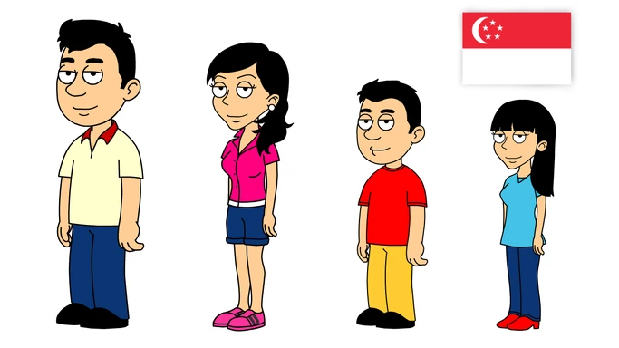 TeleColorMember Family: World Tour VI - Go to Singapore | GoAnimate V2 ...