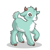 Teal Painted AD | Goatlings Wiki | Fandom