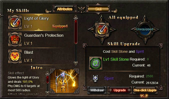Skill System | Goddess of War Wikia, GOW Wikia | Fandom