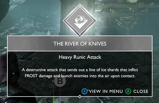 The River of Knives (Runic Attack) | God of War Wiki | Fandom