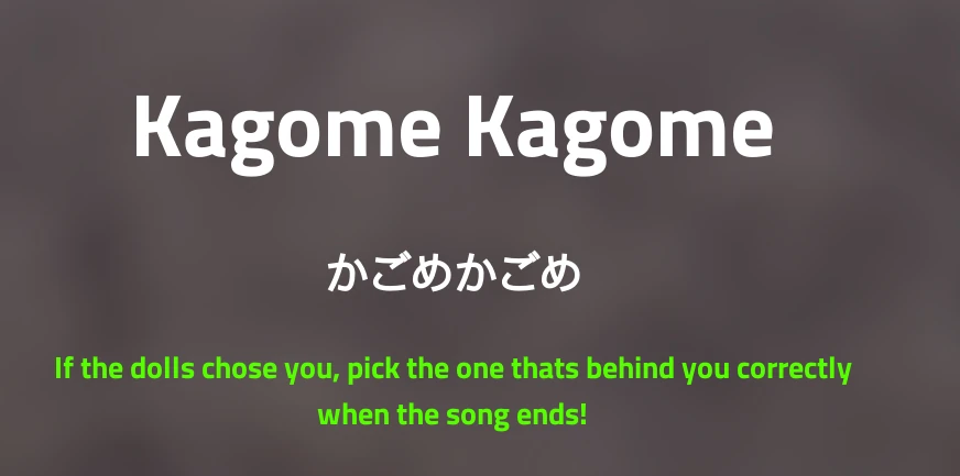 Kagome Kagome | Gods Will Wiki | Fandom