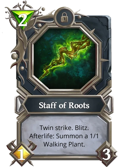 Staff of Roots - Official Gods Unchained Wiki