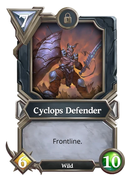 Cyclops Defender - Official Gods Unchained Wiki