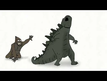 GODZILLA vs MONKEY- Memes and Meme references (season 1) | Blunt ...