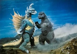 Godzilla And Jet Jaguar Vs Megalon And Gigan
