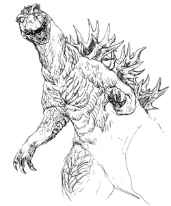 Godzilla 2000 Coloring Pages