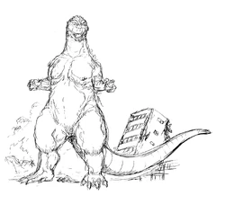 godzilla 2000 concept art