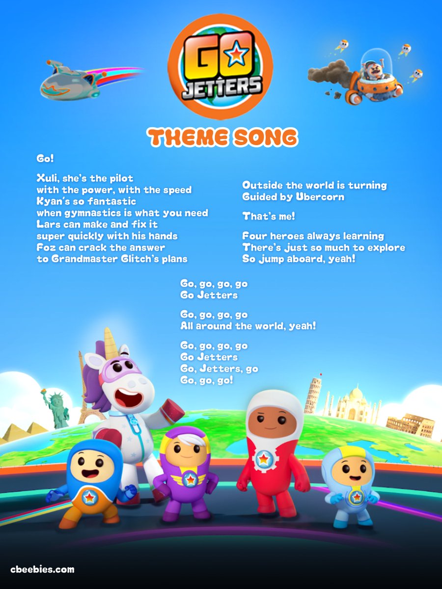 The Go Jetters Theme Song's Lyrics | Go Jetters Wikia | Fandom