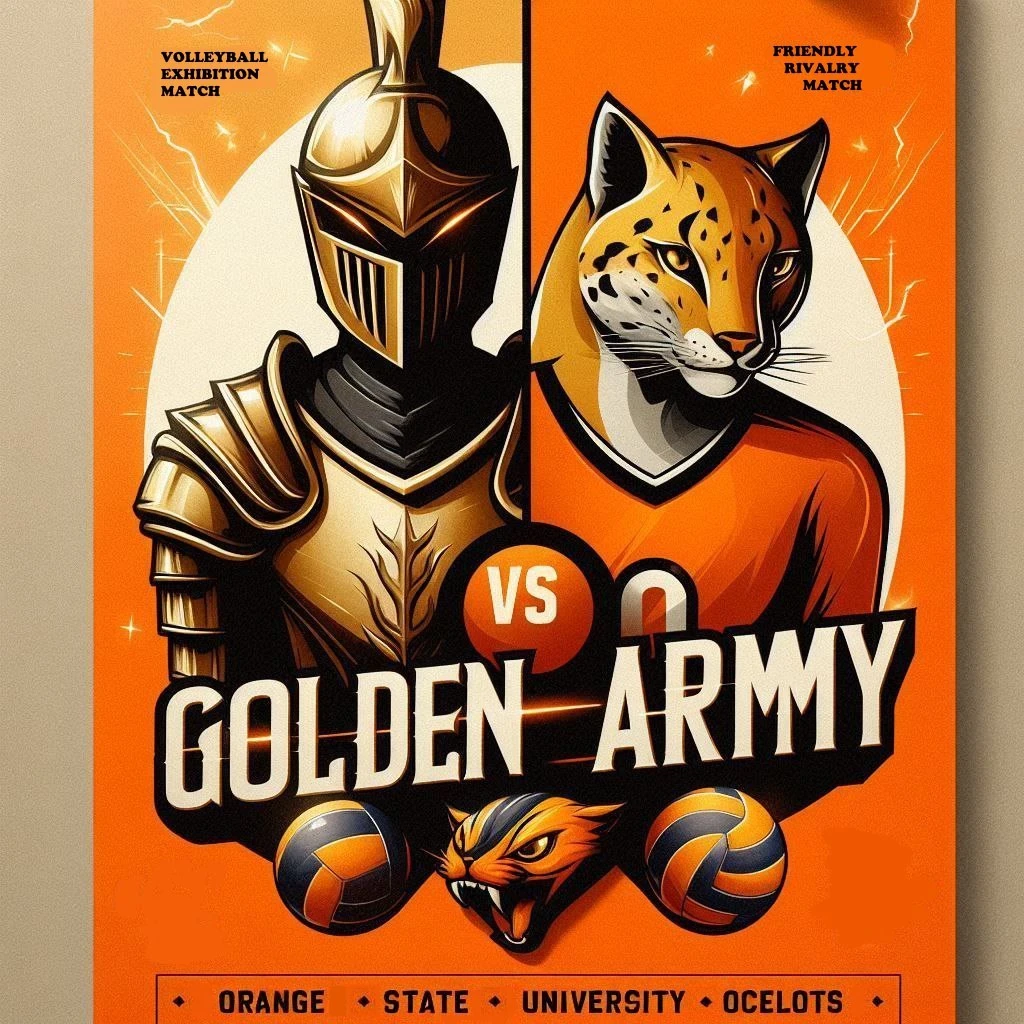 Upcoming Training Match - Volleyball vs Orange Ocelots | Golden Army ...