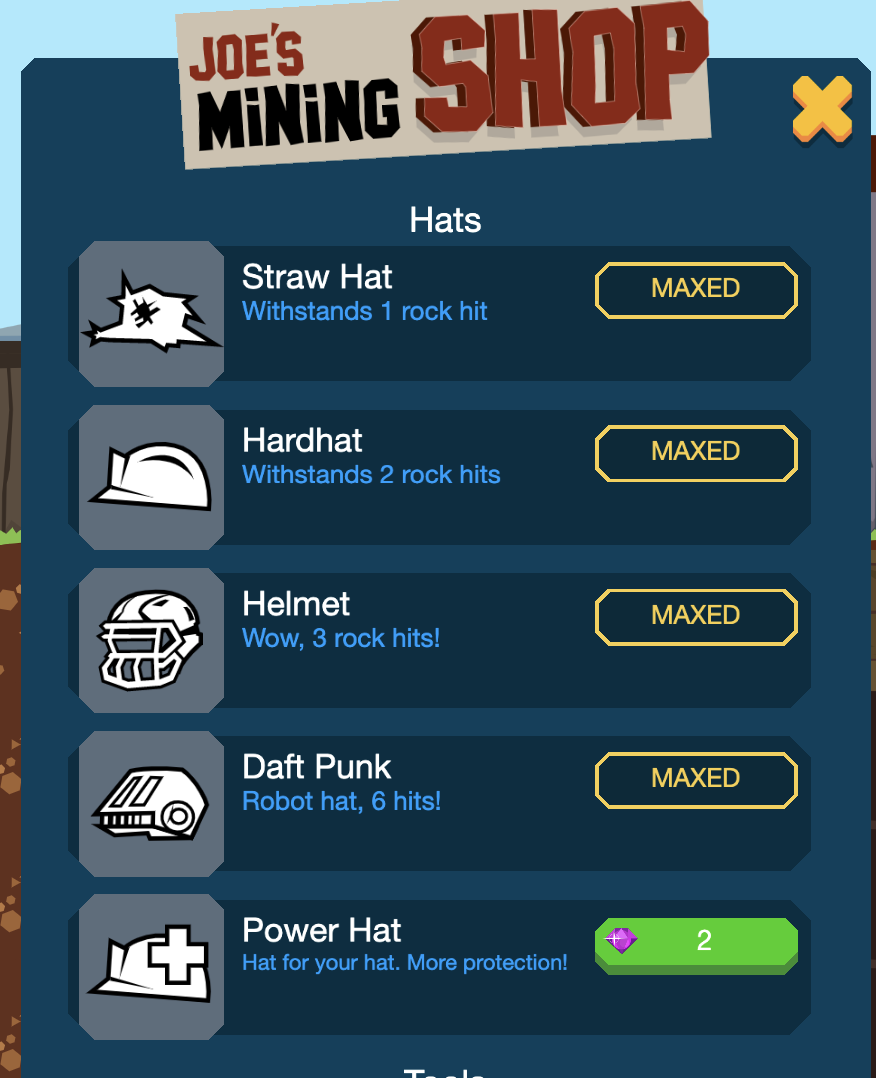 Joe's Mining Shop | Gold Digger FRVR Wiki | Fandom