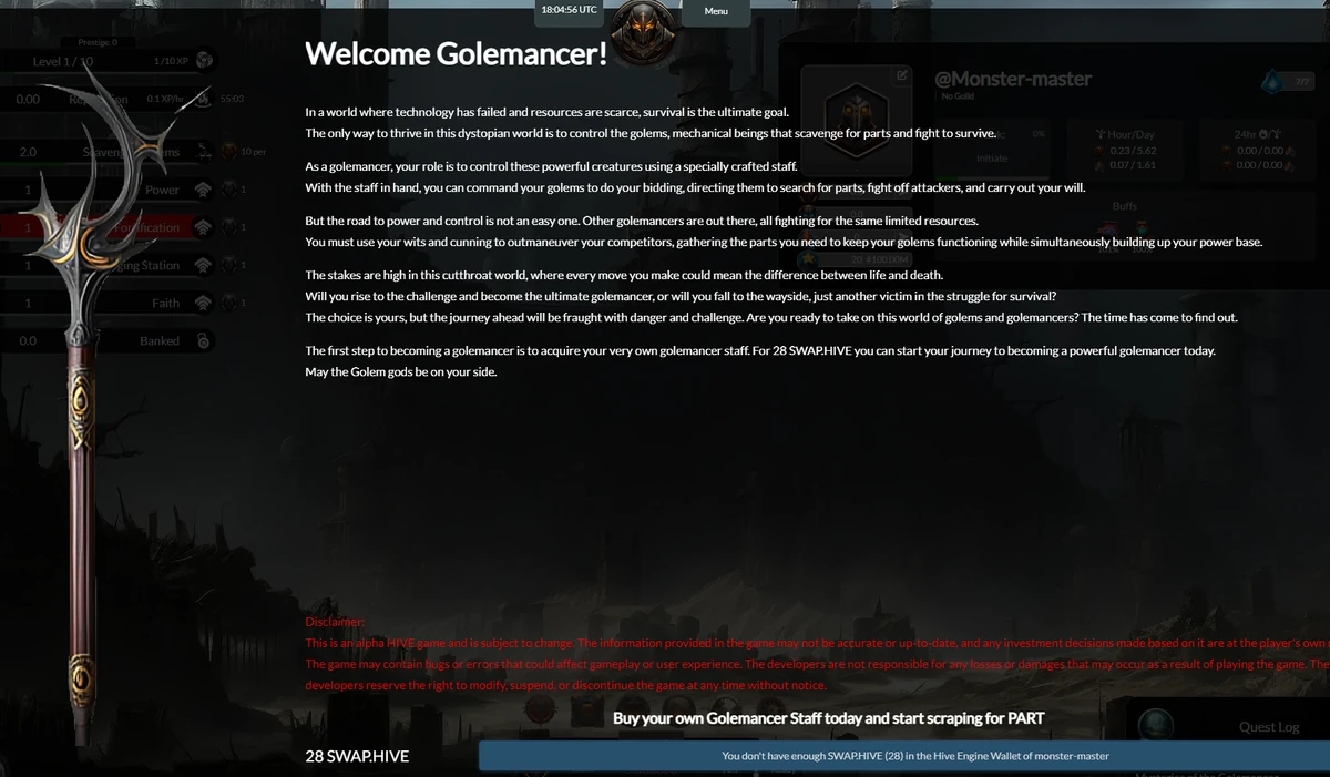 Getting Started | Golem Overlord Wiki | Fandom