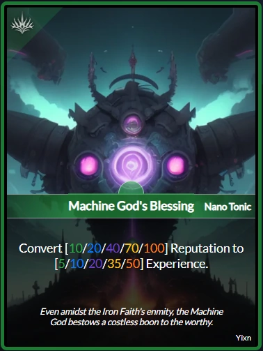Machine God's Blessing | Golem Overlord Wiki | Fandom