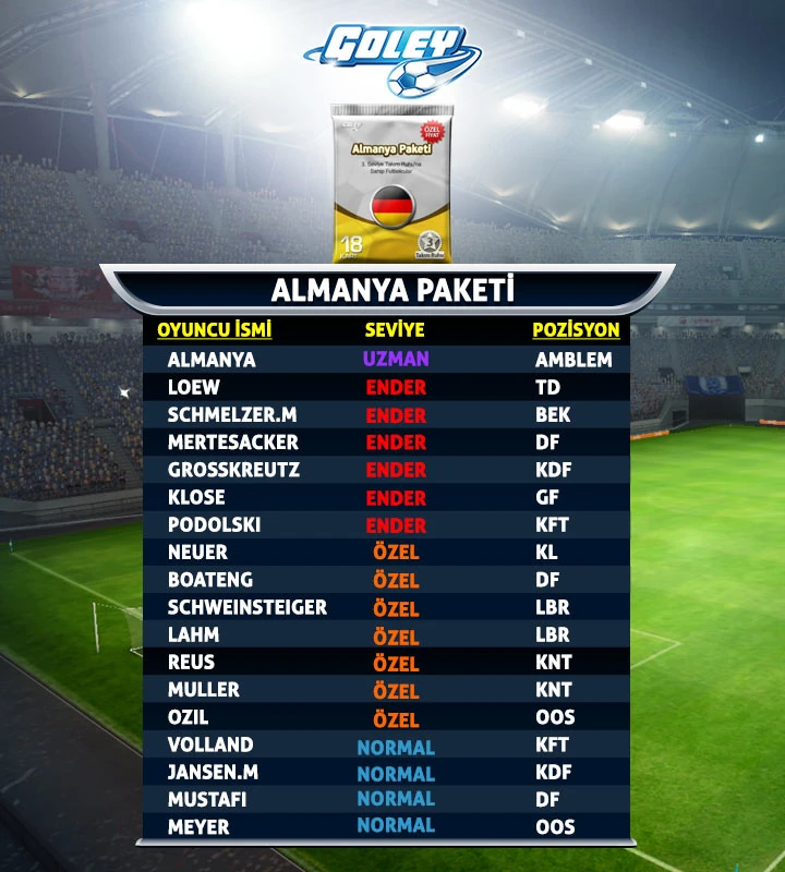 3. Seviye Takım Ruhu (Milli Takımlar) | Goley Wiki | Fandom
