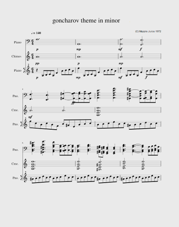 Goncharov's Theme | Goncharov Wiki | Fandom