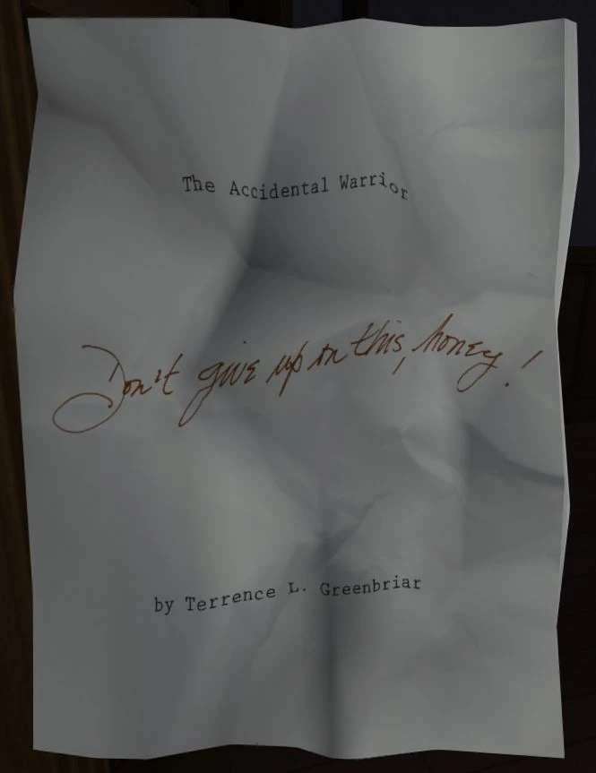 The Accidental Warrior | Gone Home Wiki | Fandom