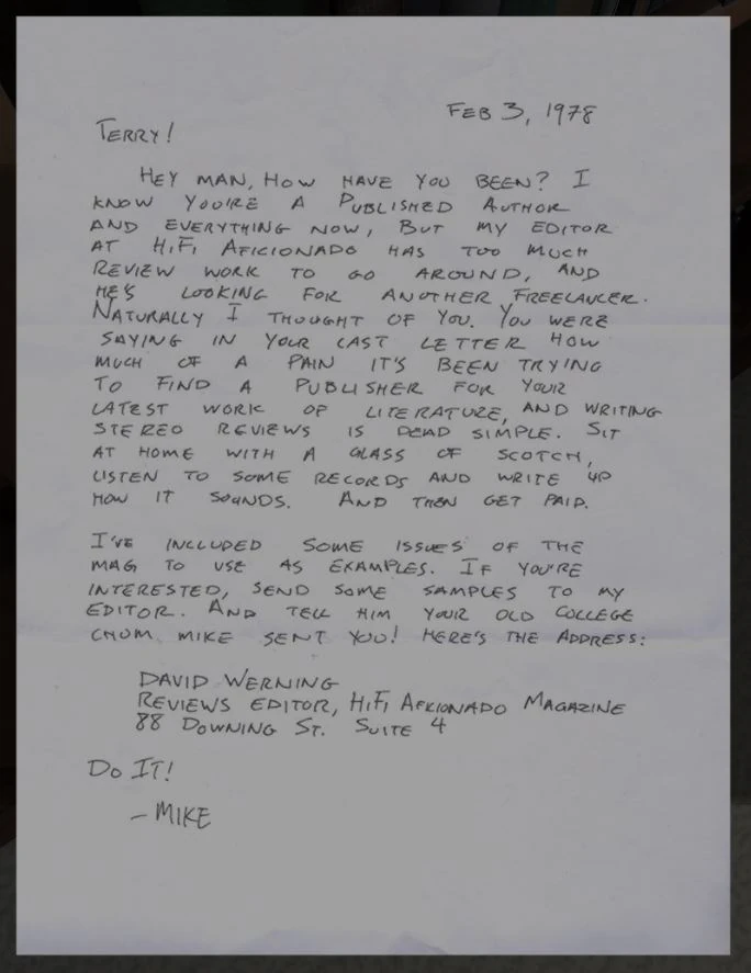 Letter from Mike | Gone Home Wiki | Fandom