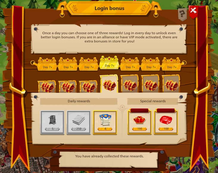 Daily login bonus | GoodGame Empire Wiki | Fandom