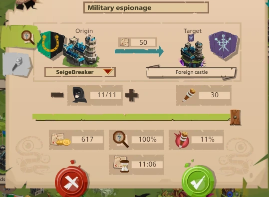 Espionage | GoodGame Empire Wiki | Fandom