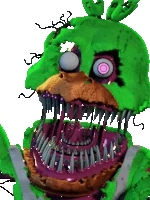 Blacklight Nightmare Chica | Goofy Custom Night Wiki | Fandom