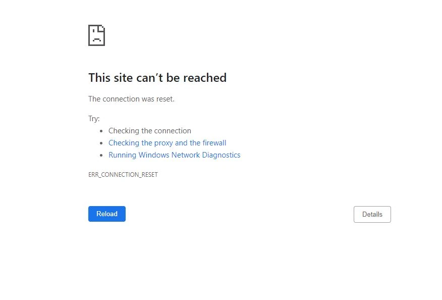 ERR CONNECTION RESET | Google Chrome error codes Wiki | Fandom