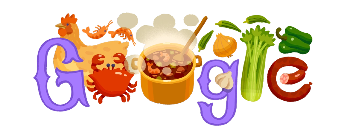 Celebrating Gumbo | Google Doodles Wiki | Fandom