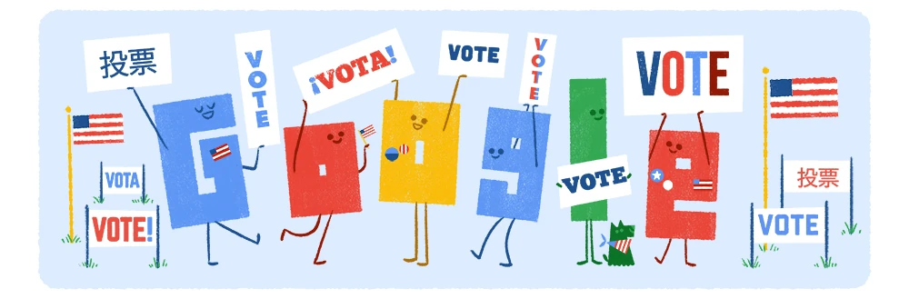 United States Elections 2016 Reminder (Day 2) | Google Doodles Wiki ...