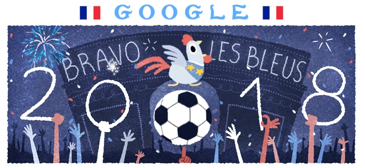 Celebrating World Cup 2018 Champions: France! | Google Doodles Wiki ...