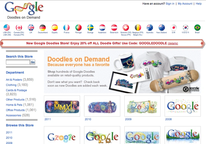 Zazzle | Google Doodles Wiki | Fandom