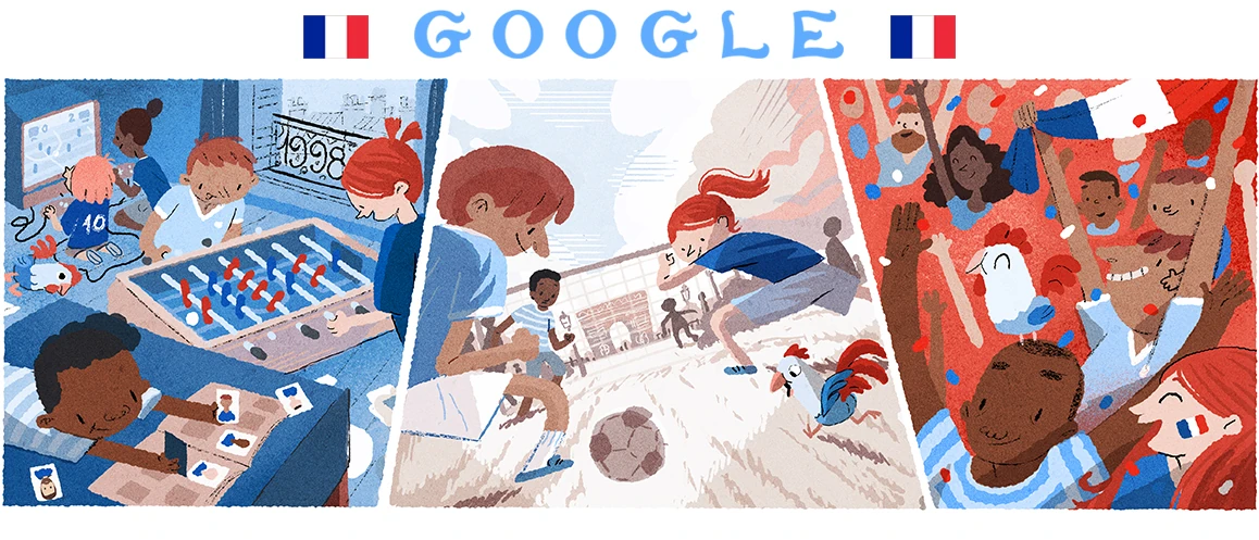 World Cup 2018 - France | Google Doodles Wiki | Fandom