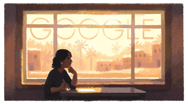 Alifa Rifaat's 91st Birthday | Google Doodles Wiki | Fandom