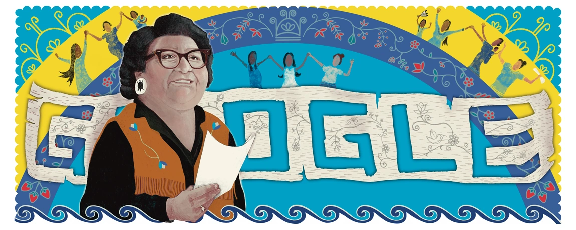 Celebrating Mary Two-Axe Earley | Google Doodles Wiki | Fandom