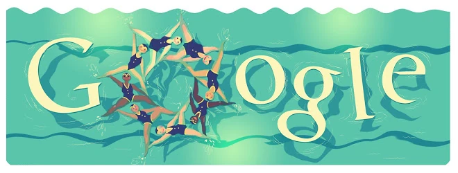 Synchronized Swimming 2012 | Google Doodles Wiki | Fandom
