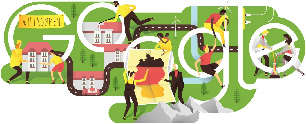 German Reunification Day 2015 | Google Doodles Wiki | Fandom