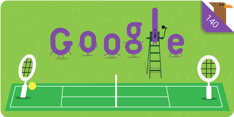 140th Anniversary of Wimbledon | Google Doodles Wiki | Fandom