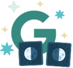 half moon phase google doodle