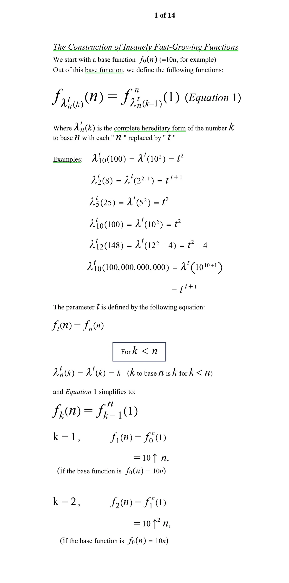 Usuario Blog:Simplicityaboveall/Insanely Fast-Growing Functions & Large ...