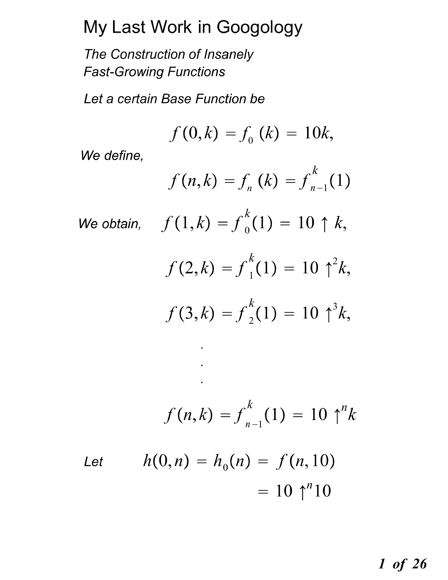User blog:Simplicityaboveall/Insanely Fast-Growing Functions ...