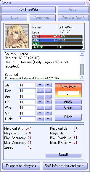 Status | GoonZu Guide Wiki | Fandom