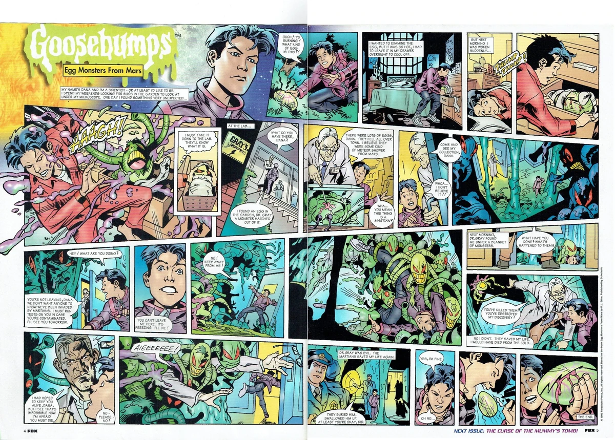 FBX Comic Adaptations | Goosebumps Wiki | Fandom