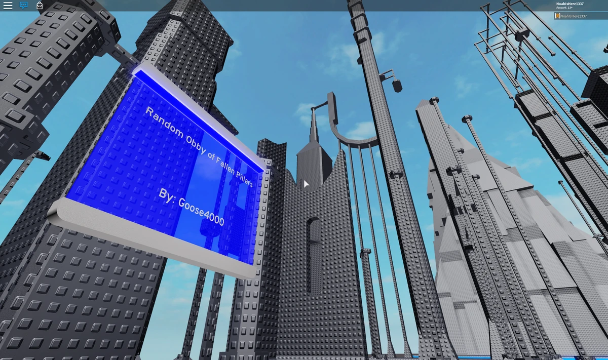 Random Obby of Fallen Pillars | Goose's Random Obbies Wiki | Fandom